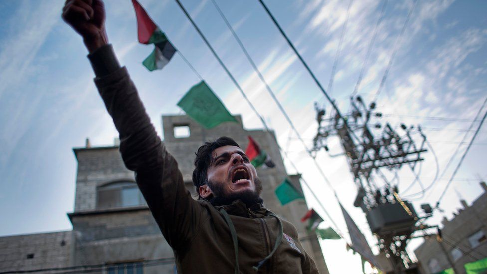 Angry protests in Gaza over crippling power shortages - BBC News