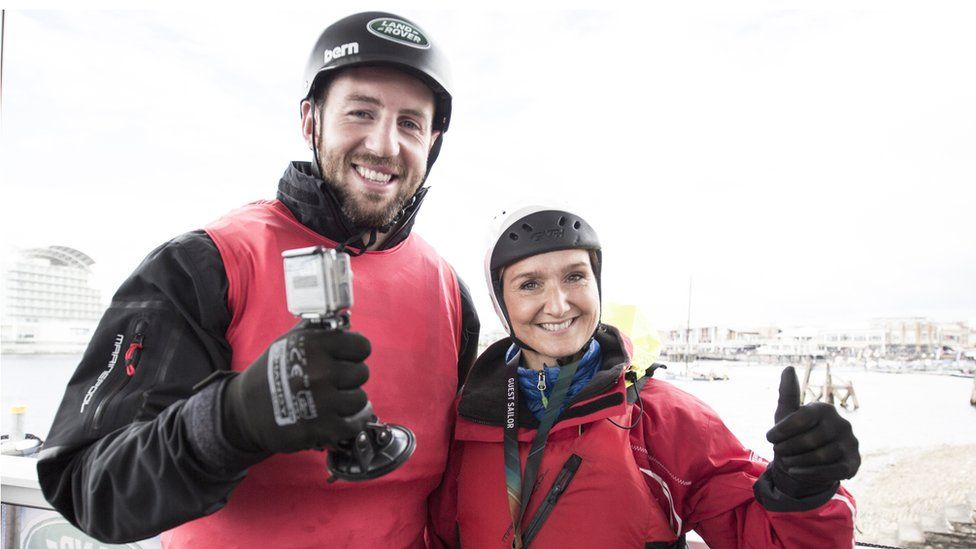 Extreme sailing racing takes to water in Cardiff Bay - BBC News