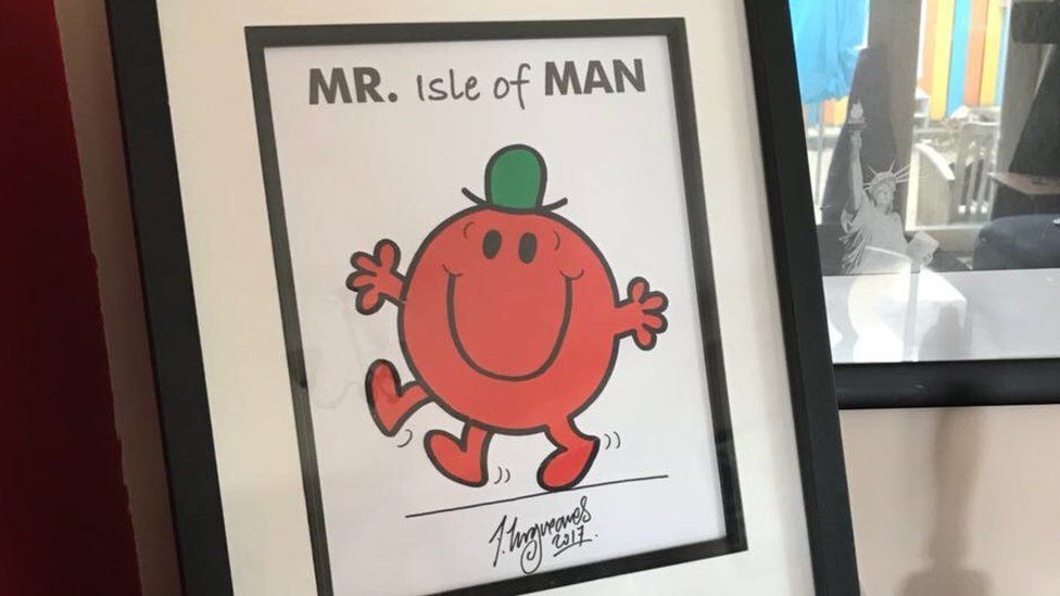 'One-off' Mr Isle of Man illustration to be raffled - BBC News