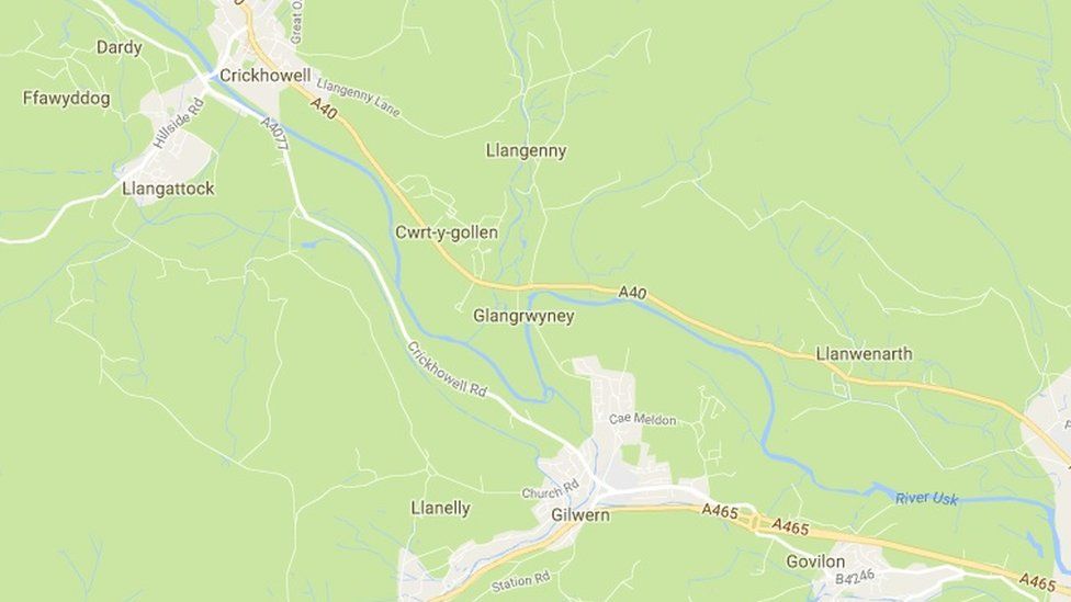 Instability prompts Crickhowell to Gilwern lane closure - BBC News