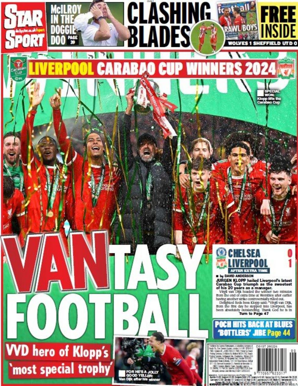 Monday's back pages - BBC Sport