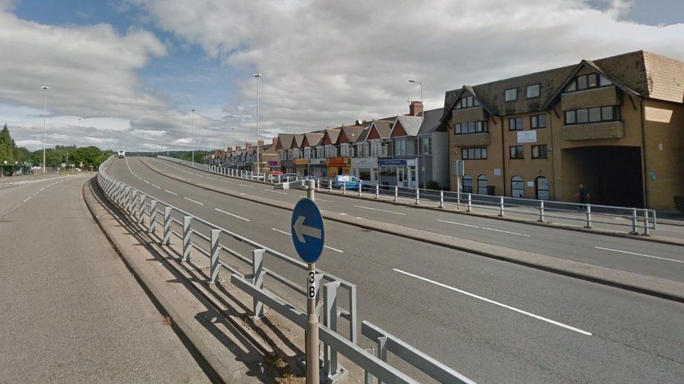 Rush hour queues after police closed Gabalfa flyover in Cardiff - BBC News