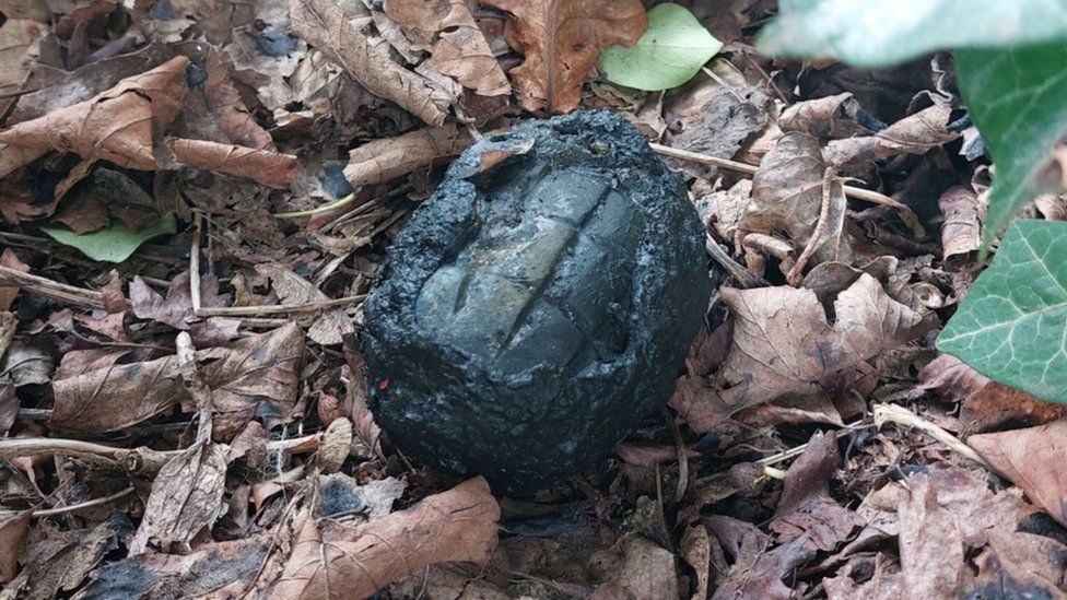 Lisburn: Suspected World War Two grenade made safe - BBC News