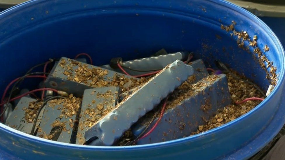 Three children injured after battery explosion causes fire - BBC News