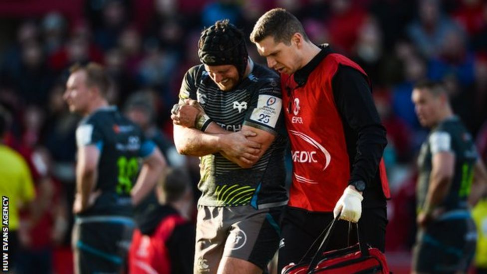 Dan Evans: Ospreys full-back faces six-week lay-off - BBC Sport