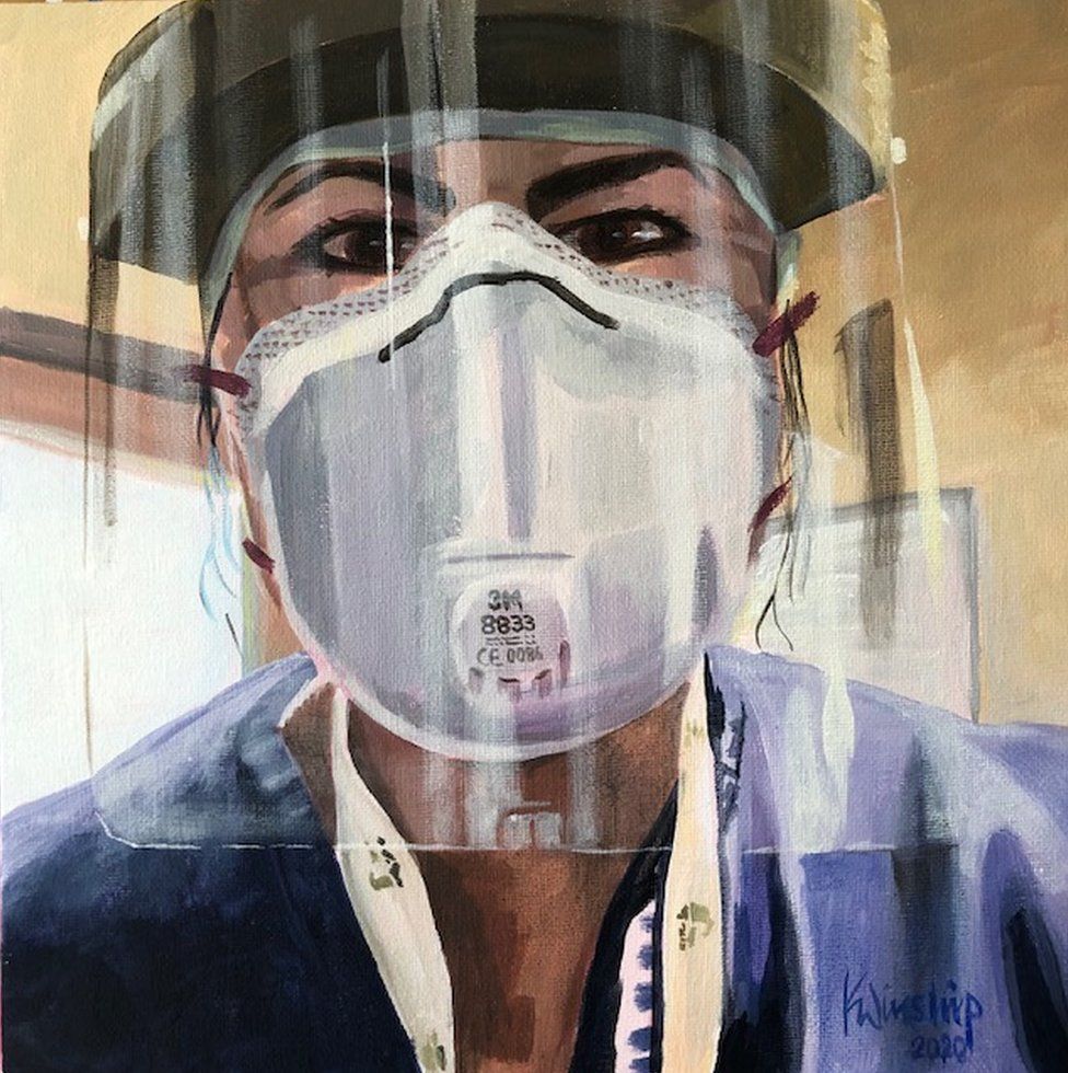 Coronavirus: Portraits of NHS frontline 'heroes' - BBC News