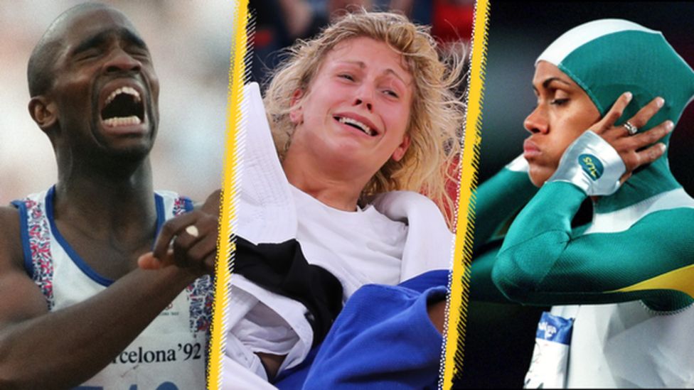 Tokyo Olympics: Ten tear-jerking moments from the Olympics past - BBC Sport