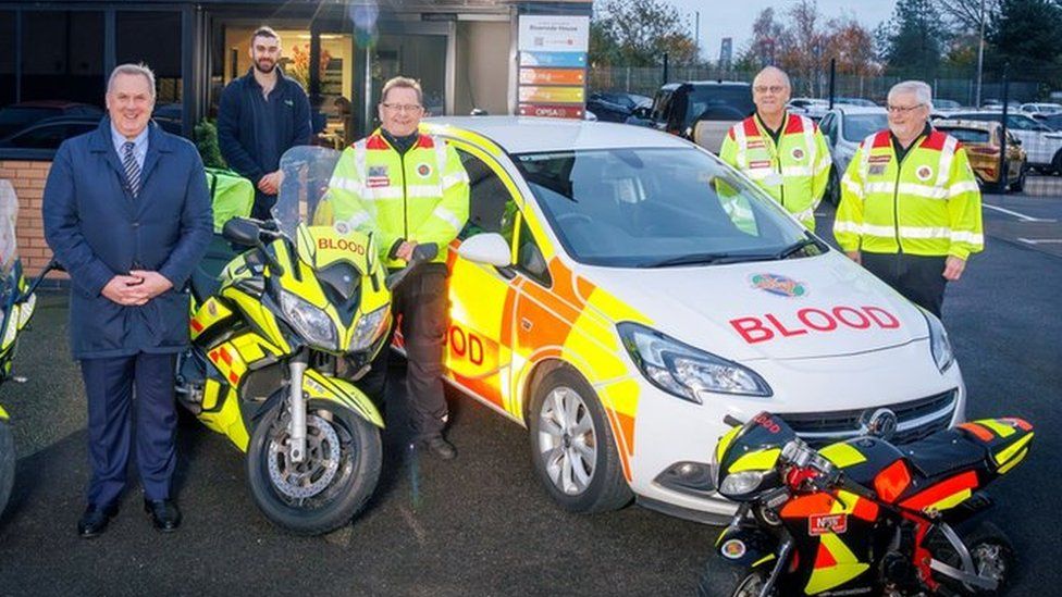 Lincolnshire Emergency Blood Bikes couriers get funding boost - BBC News