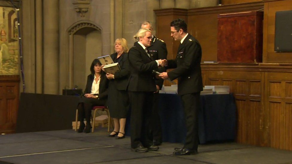 Manchester Arena attack: Police and rail staff commended - BBC News