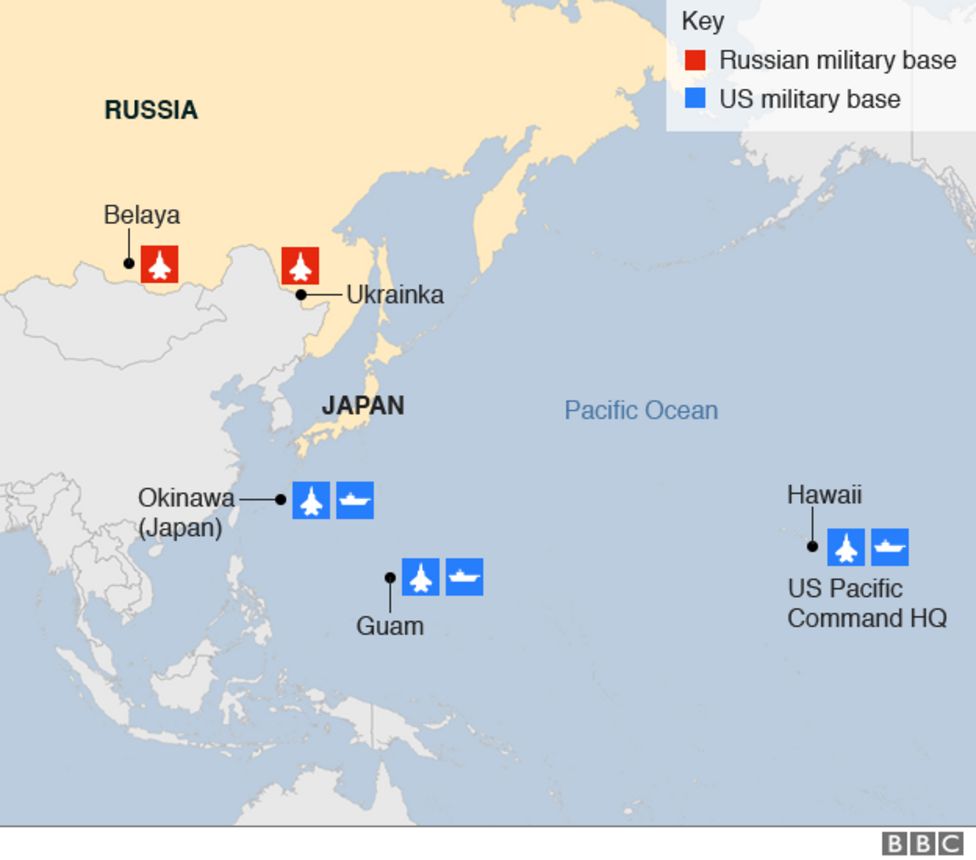 Russia expands Pacific bomber patrols near US bases - BBC News