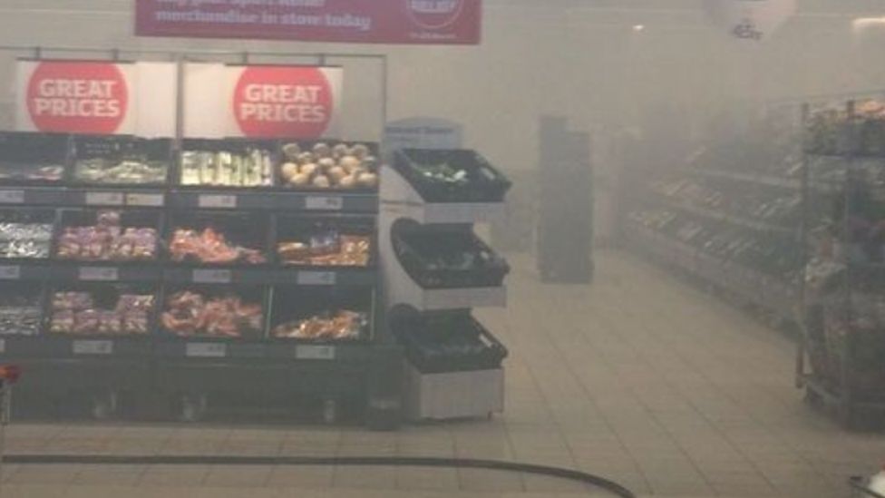 Fire at Sainsbury's in Coventry treated as arson - BBC News