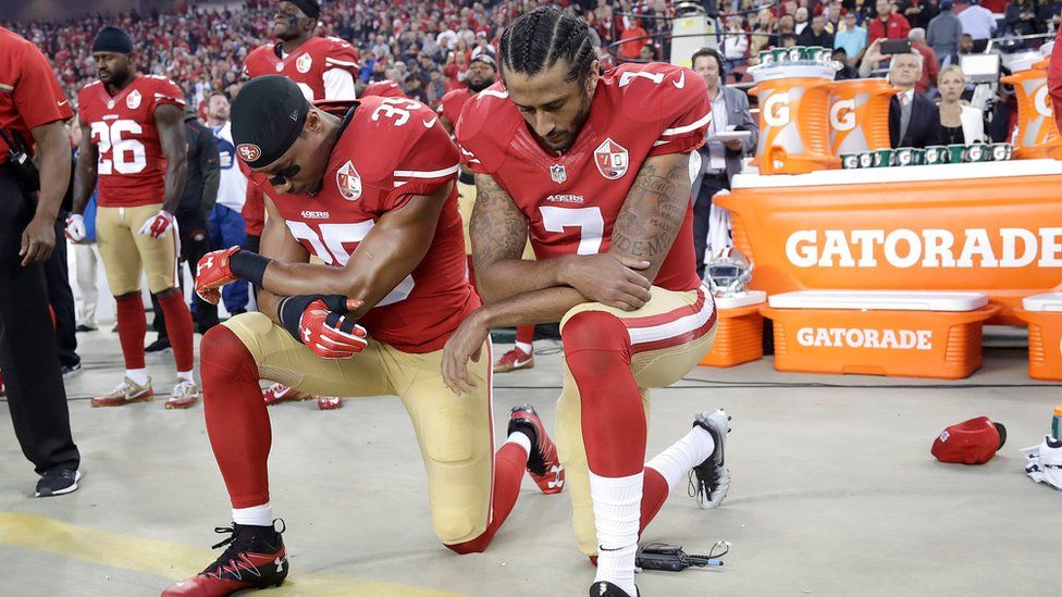 NFL anthem protest: How fist salute became a symbol - BBC News