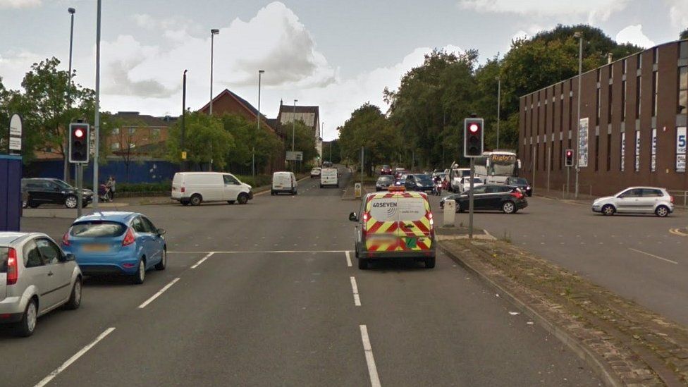 Man dies in crash on pedestrian crossing in Bolton - BBC News