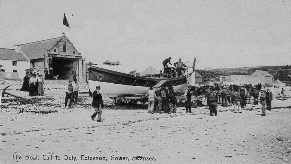 Sea tragedy left everlasting mark on Gower community - BBC News