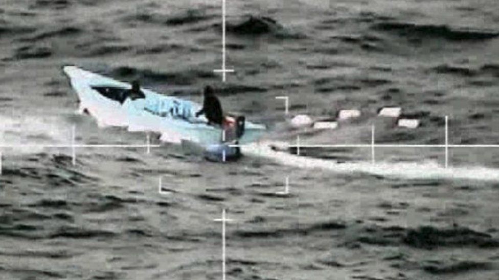 RFA Argus returns to Falmouth after double drug busts - BBC News