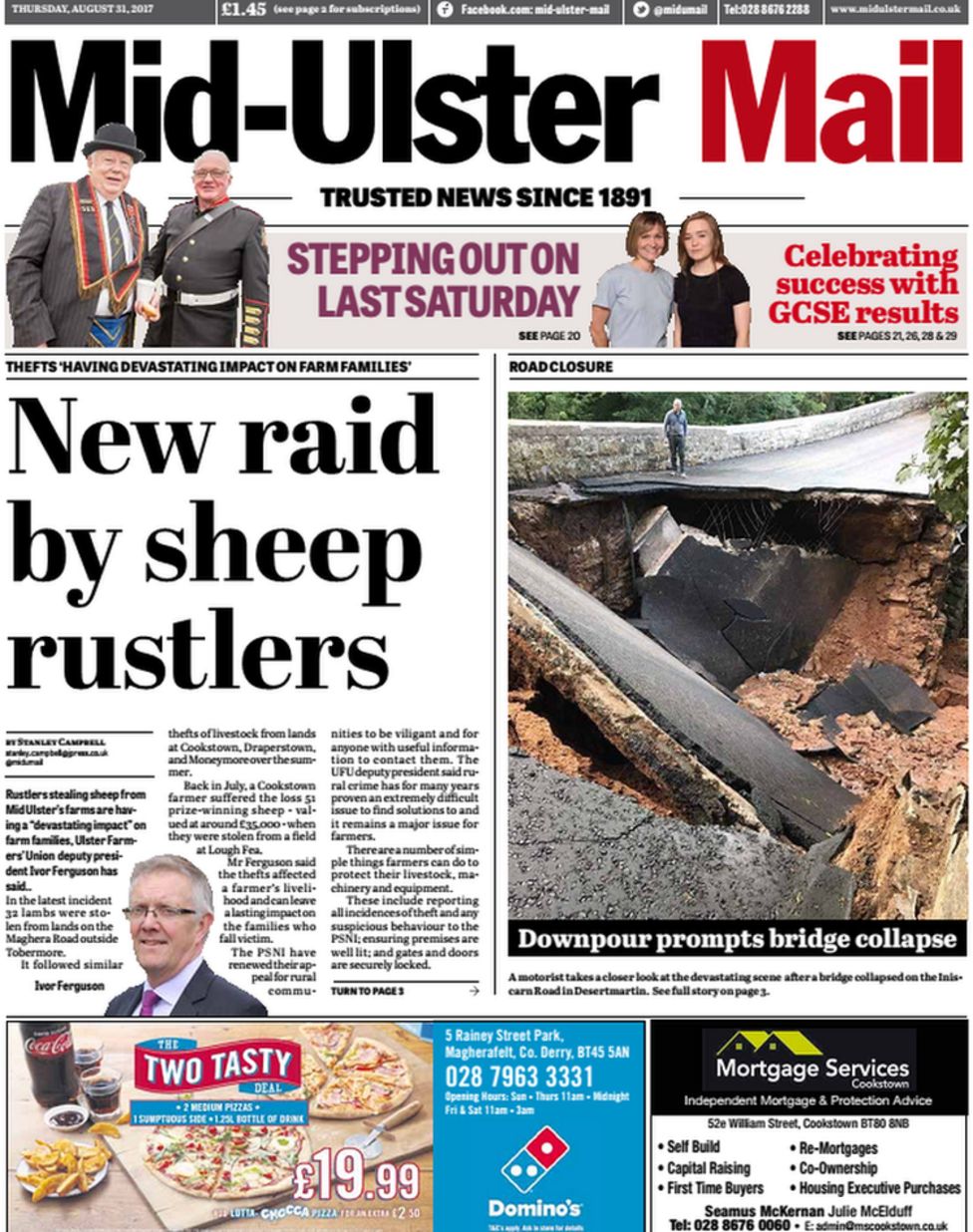 NI weekly paper review: Floods and a French kiss - BBC News