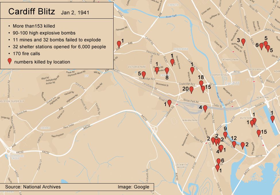 75 years since Cardiff's 'worst night' of the blitz - BBC News