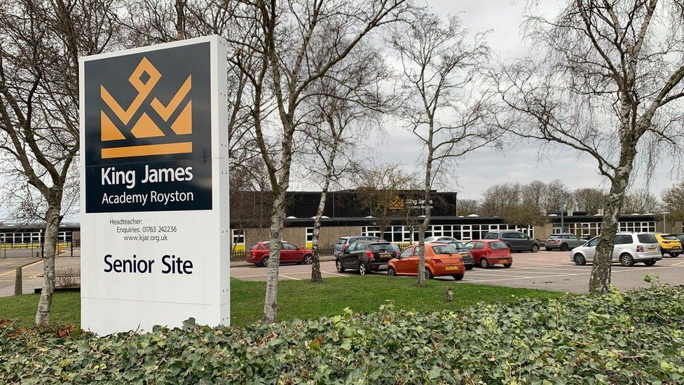 Royston school releases photos of storm damage - BBC News