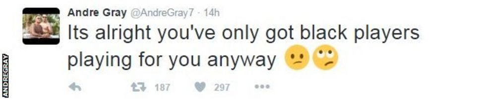 Andre Gray denounces 'racist' comments by Burnley fan at Bradford - BBC ...