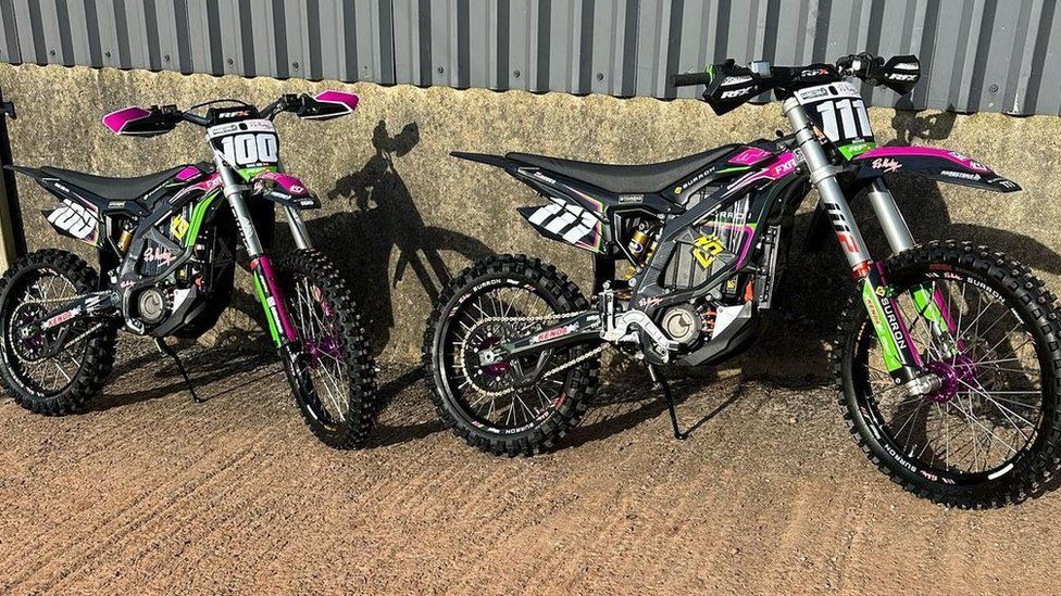 Motocross champions from Devon 'devastated' after bike thefts - BBC News