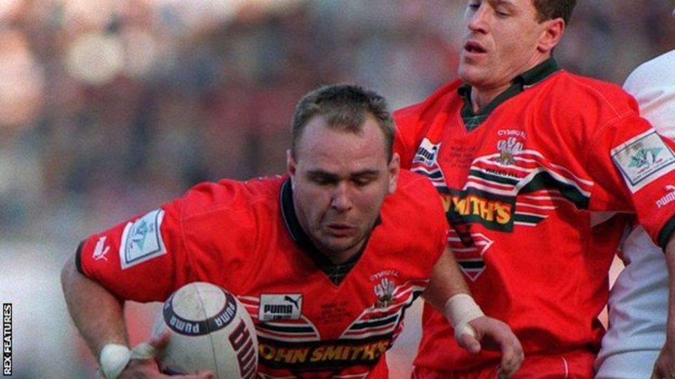 Jonathan Davies on Wales v Western Samoa at 1995 Rugby League World Cup ...