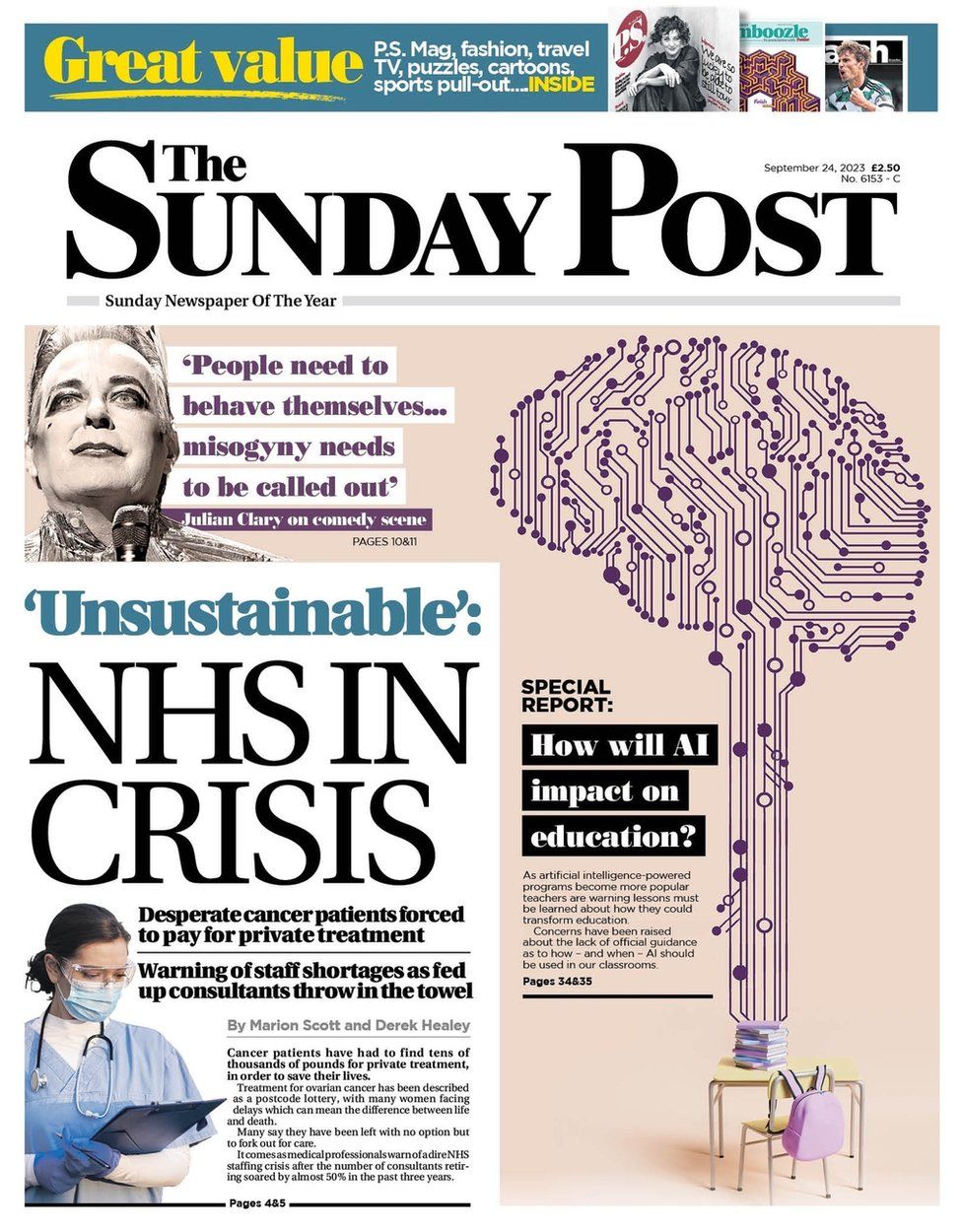 Scotland's papers: Glasgow's £1.5bn lease bill and council funds 'dire ...