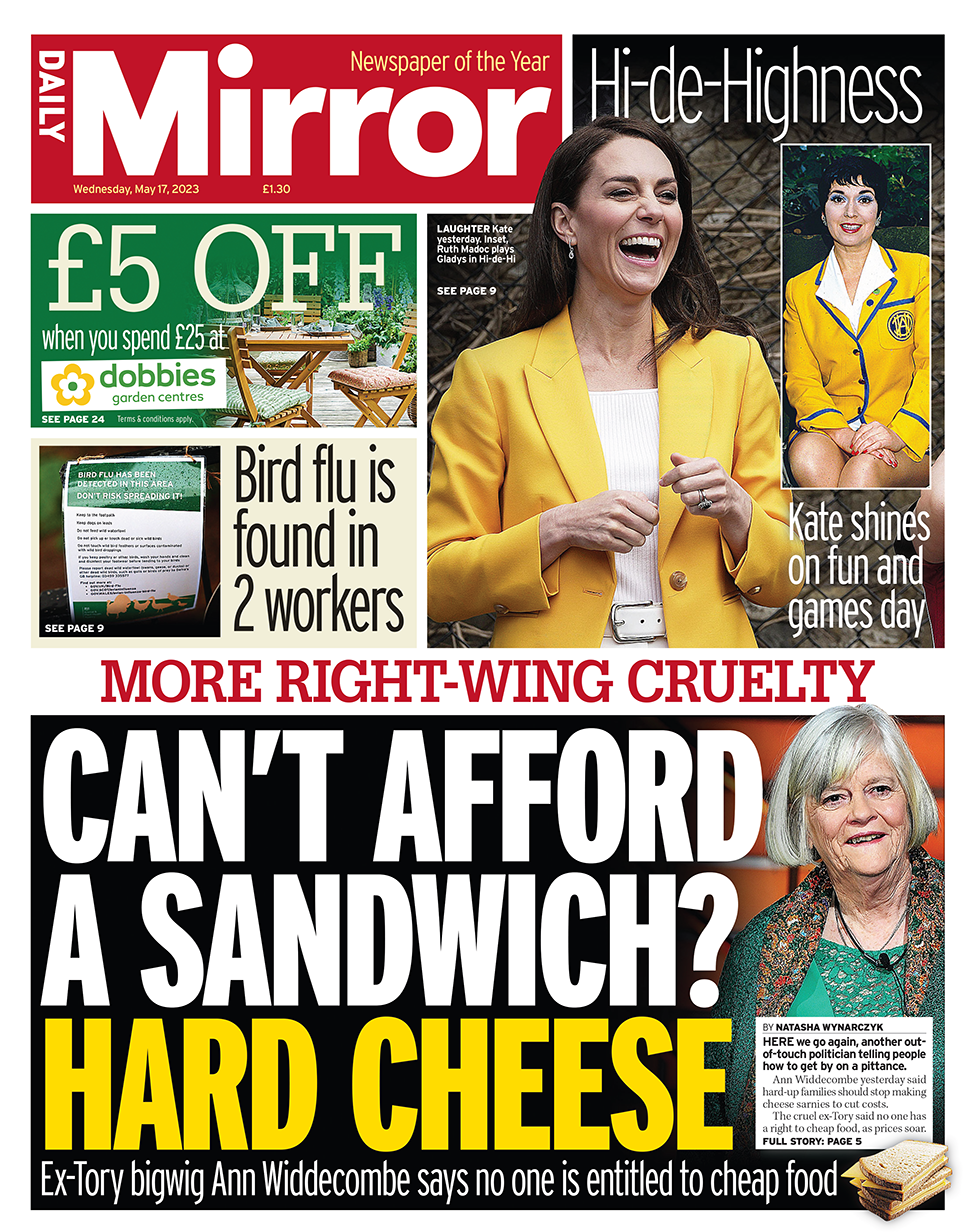 Newspaper headlines: 'Sick note UK' and 'Bird flu spreads to humans ...