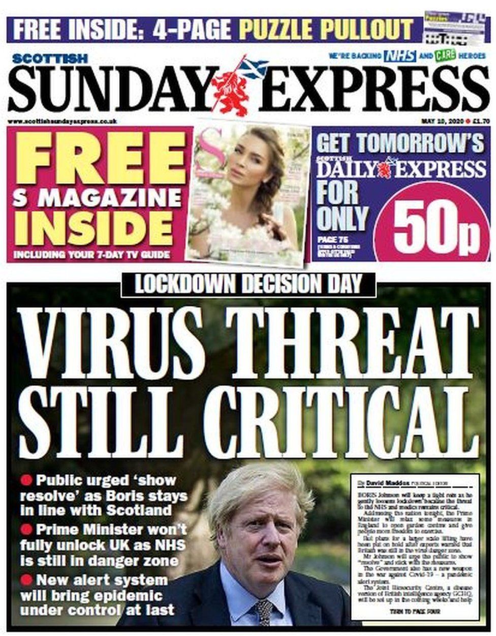 Scotland's papers: 'Long way to go' in fight against Covid-19 - BBC News