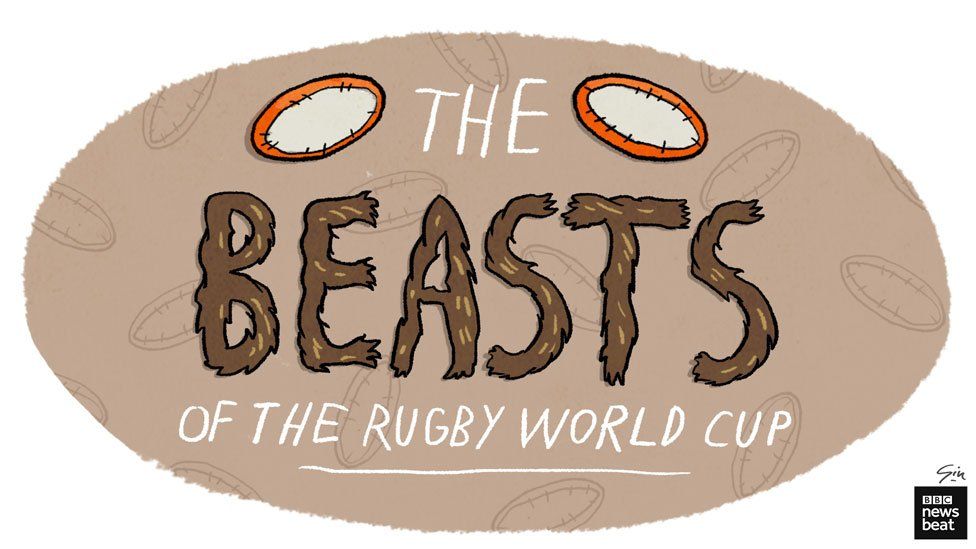 Newsbeat unveils the beasts of the Rugby World Cup - BBC News