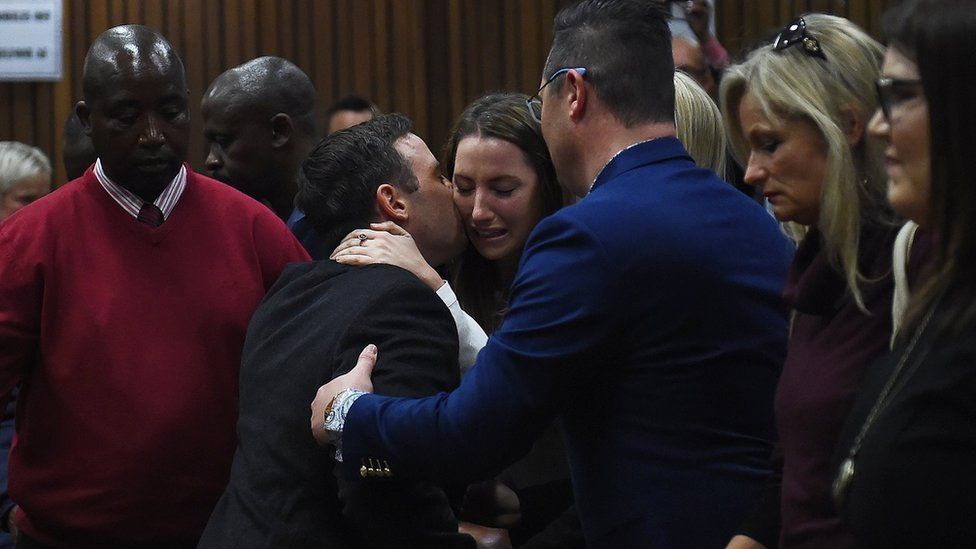 Oscar Pistorius: Six years for Reeva Steenkamp murder - BBC News