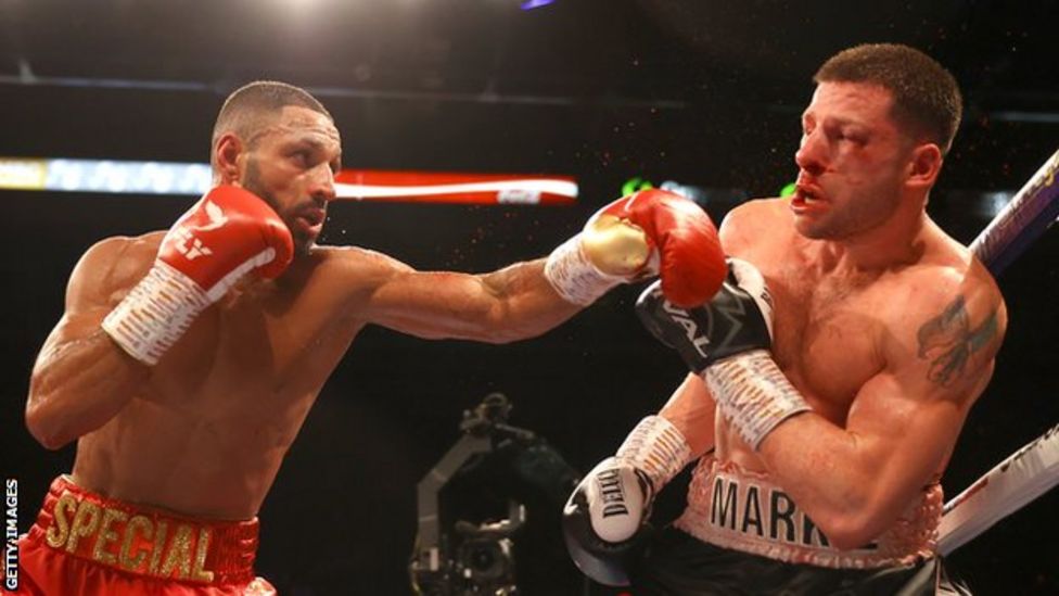 Kell Brook v Mark DeLuca: British boxer wins by knockout on return to ...