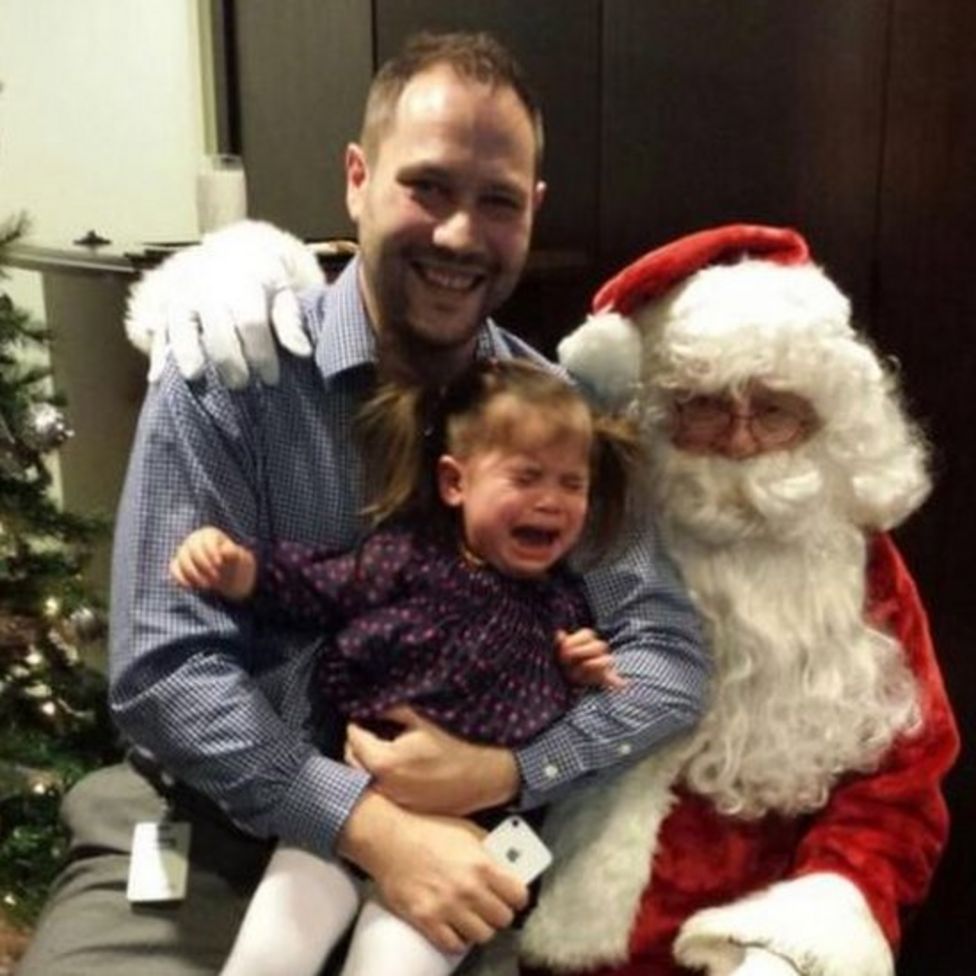 Christmas: Tears, tantrums and sitting with Santa - BBC News
