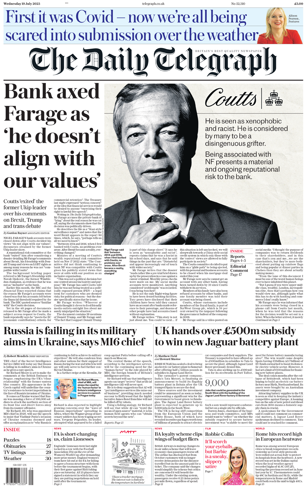 'Heatwave from hell' and Farage's finances - BBC News