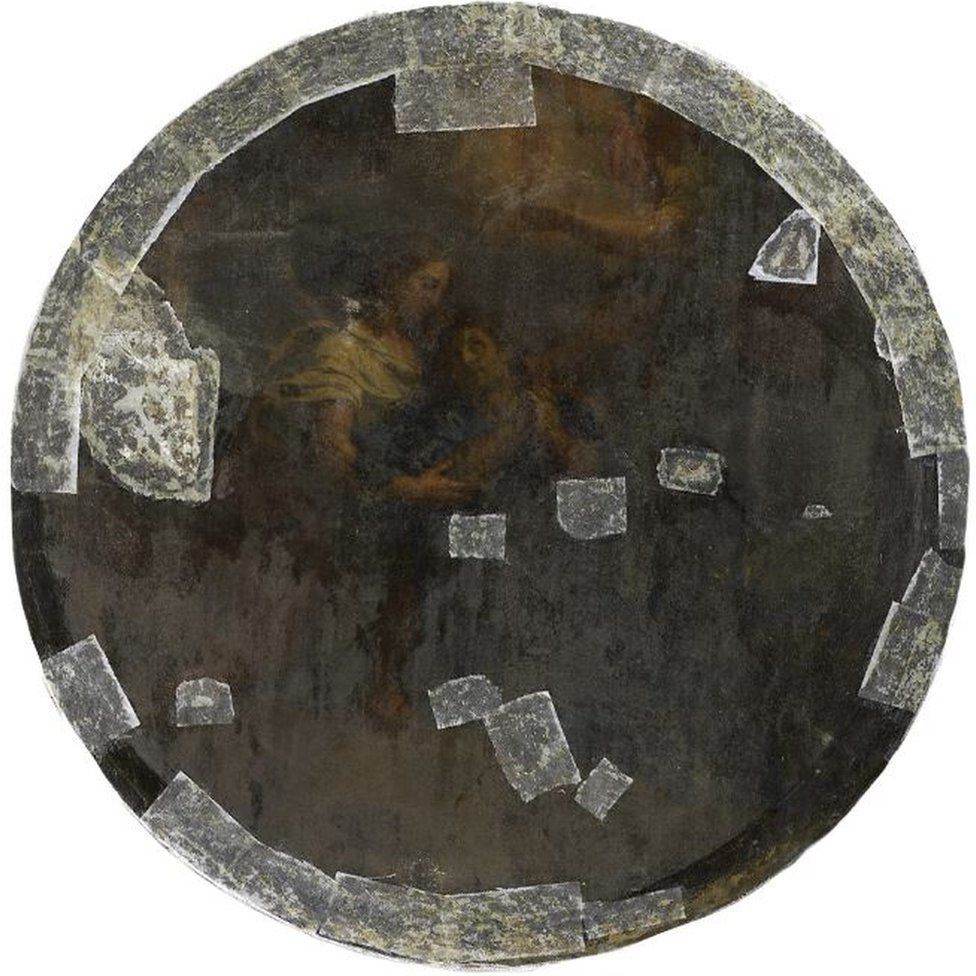 'Lost' painting by Charles Le Brun for Louis XIV restored - BBC News