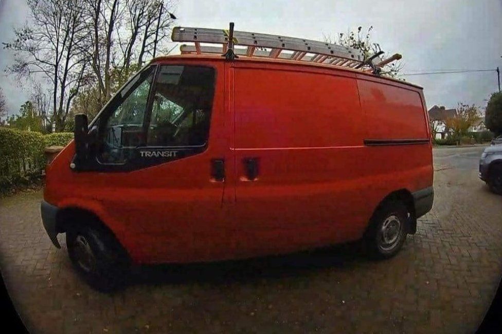 Bran the dog safely back home after journey in stolen van - BBC News