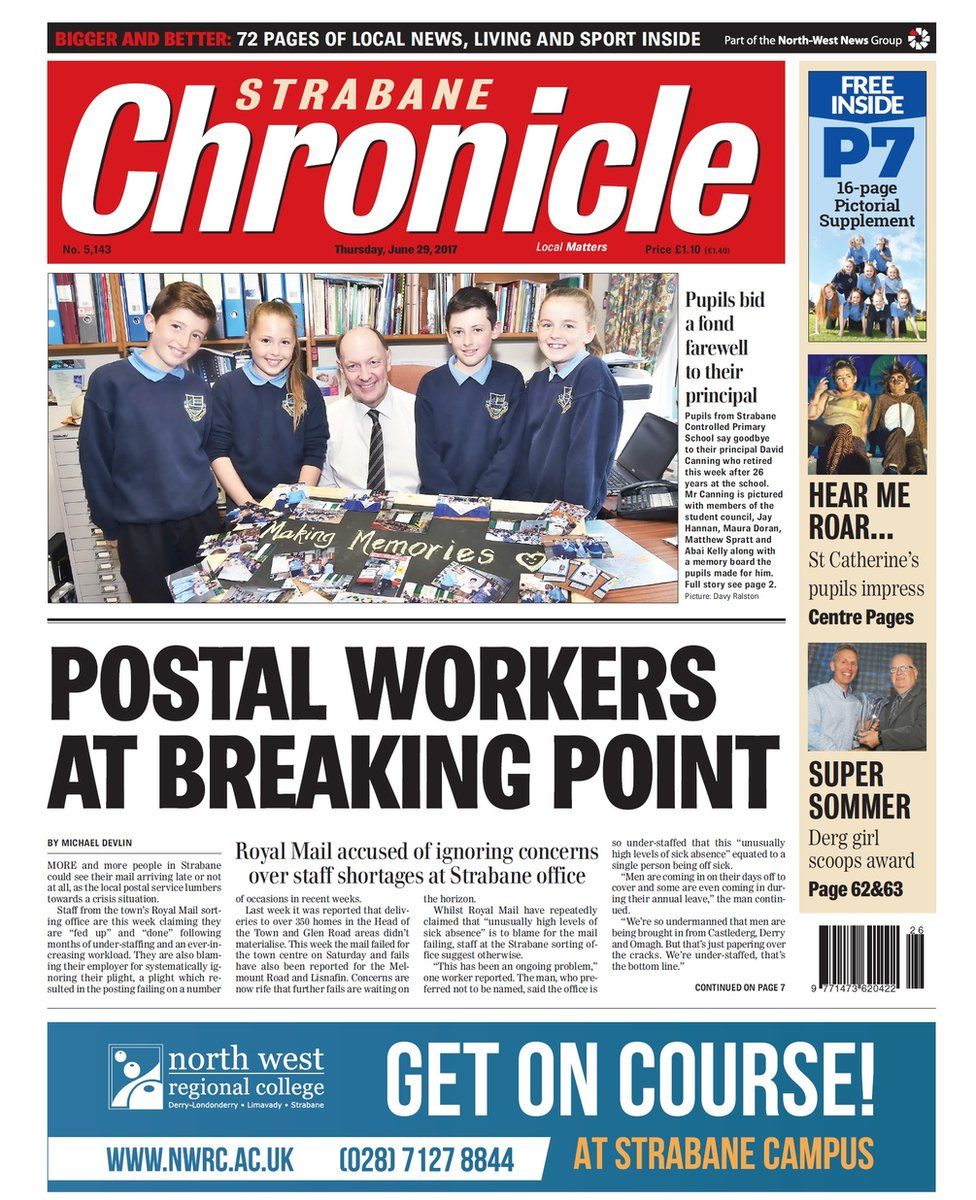 Weekly newspaper review: From Pupil power to a 'zulu spear' - BBC News