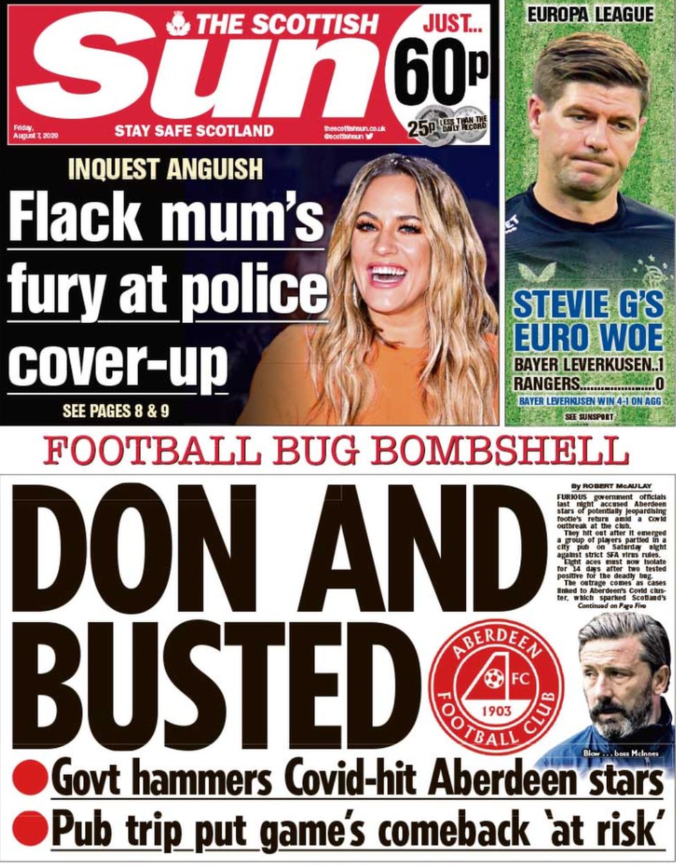 Scotland's papers: 'Don and busted' and exam results 'shambles' - BBC News