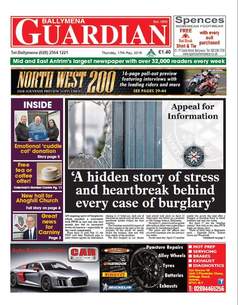 NI weekly papers: Football, wedding joy and castle for sale - BBC News