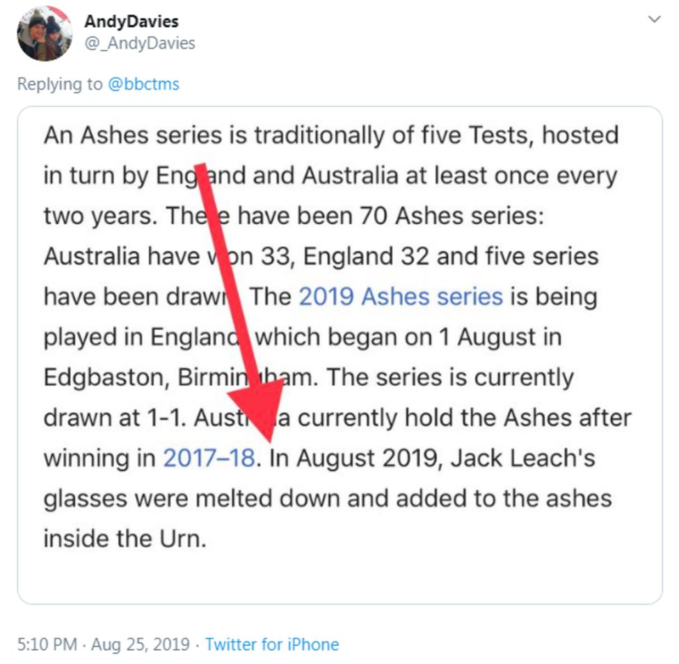 Ashes 2019: How Ben Stokes' century played out on social media - BBC Sport