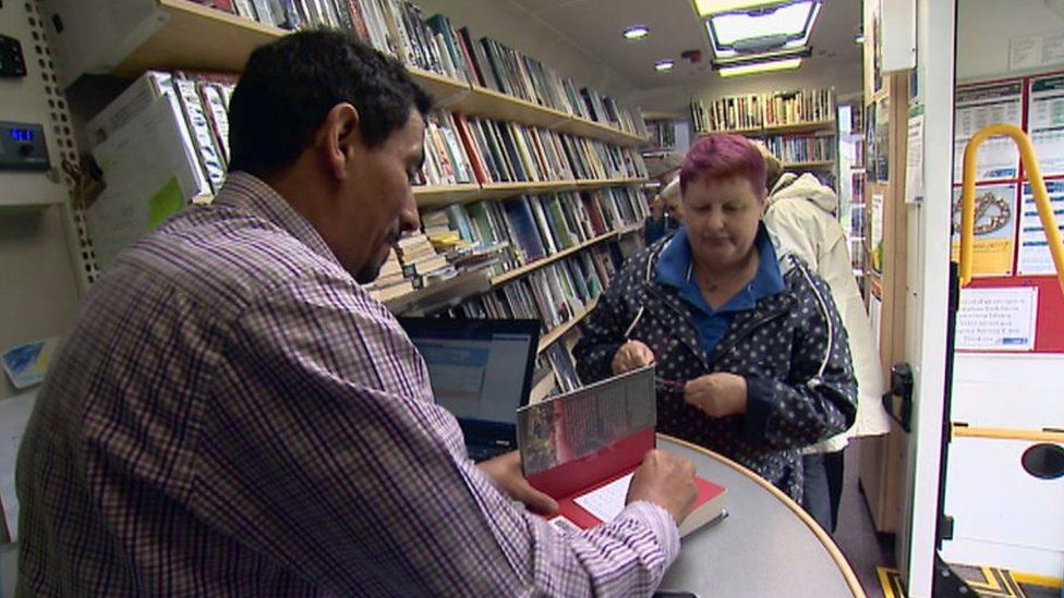 Looking back at mobile library's opening chapter - BBC News