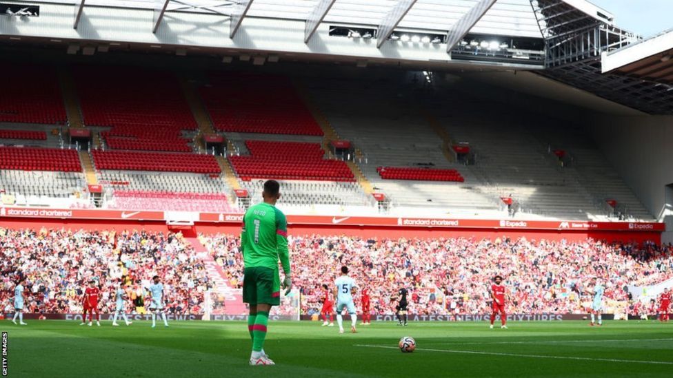 Liverpool plan partial opening of new Anfield Road stand upper tier for ...