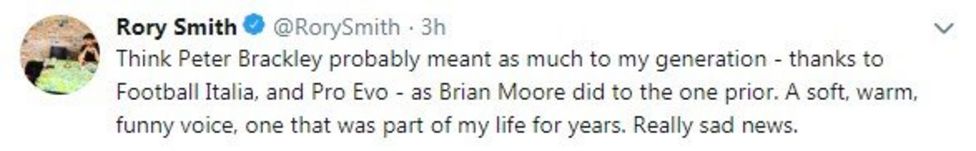 Peter Brackley: Former BBC Radio Sport broadcaster and commentator dies ...