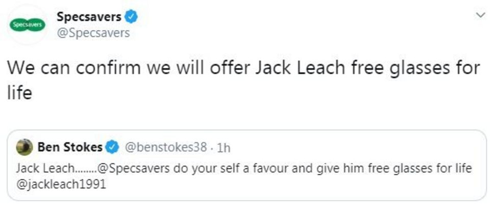 Ashes 2019: How Ben Stokes' century played out on social media - BBC Sport