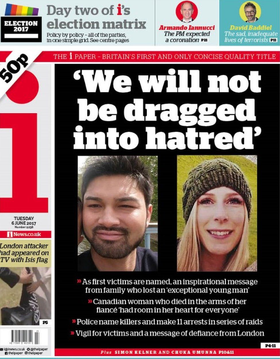 Scotland's papers: London Bridge killer was TV jihadi - BBC News