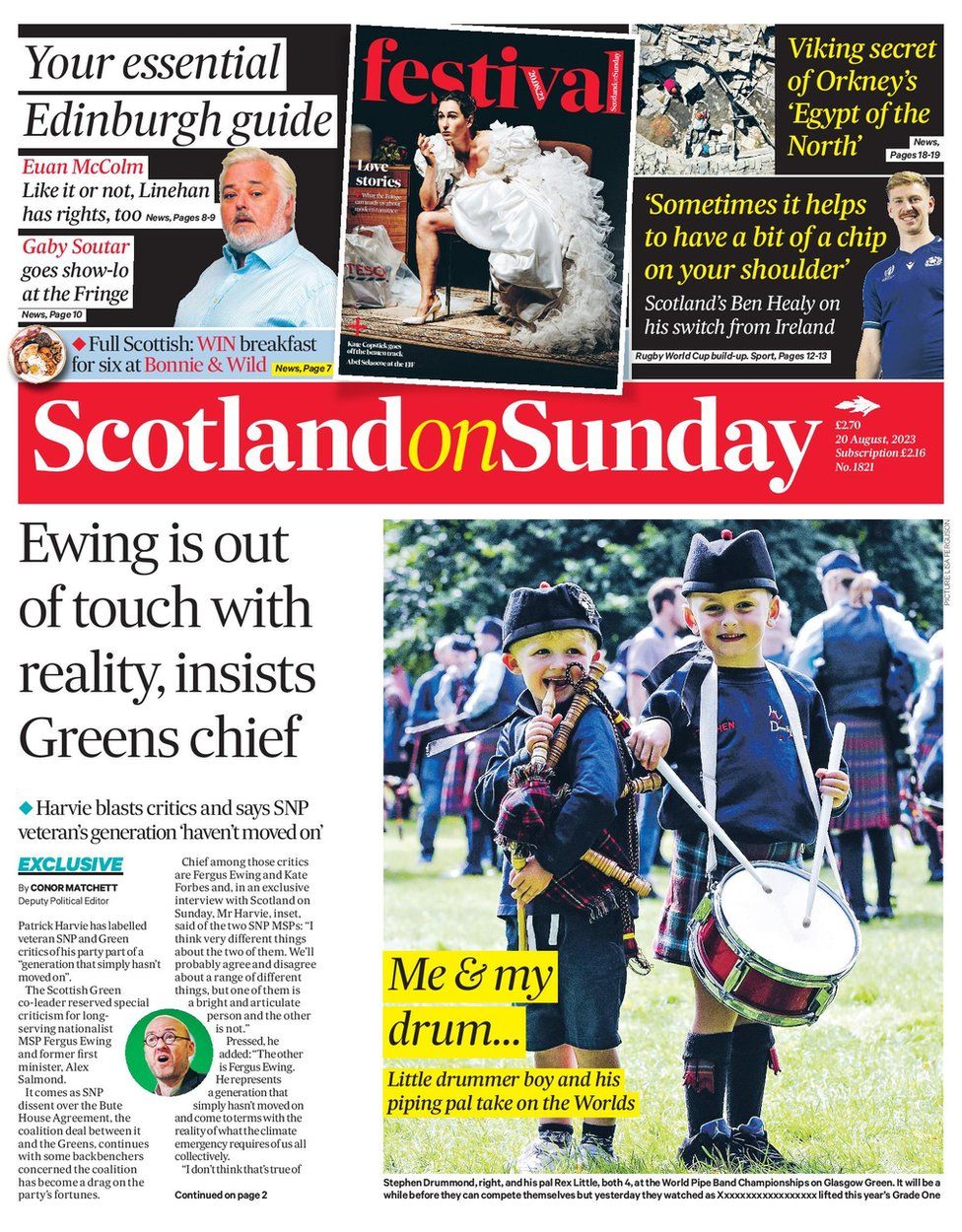 Scotland's papers: Police data probe and Harvie rounds on SNP critics ...