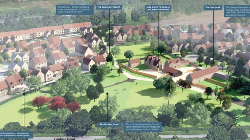 Hundreds of new homes planned near M4 and Emersons Green - BBC News