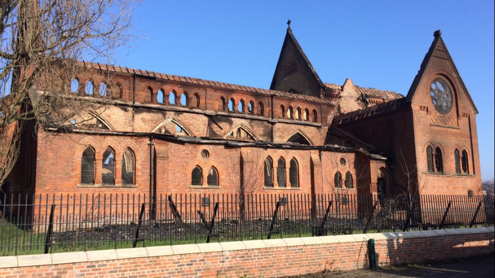 Blaze that gutted church in Lower Broughton 'suspicious' - BBC News