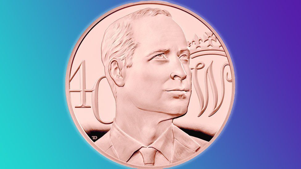 Prince William coin made by Royal Mint to mark 40th birthday - BBC ...