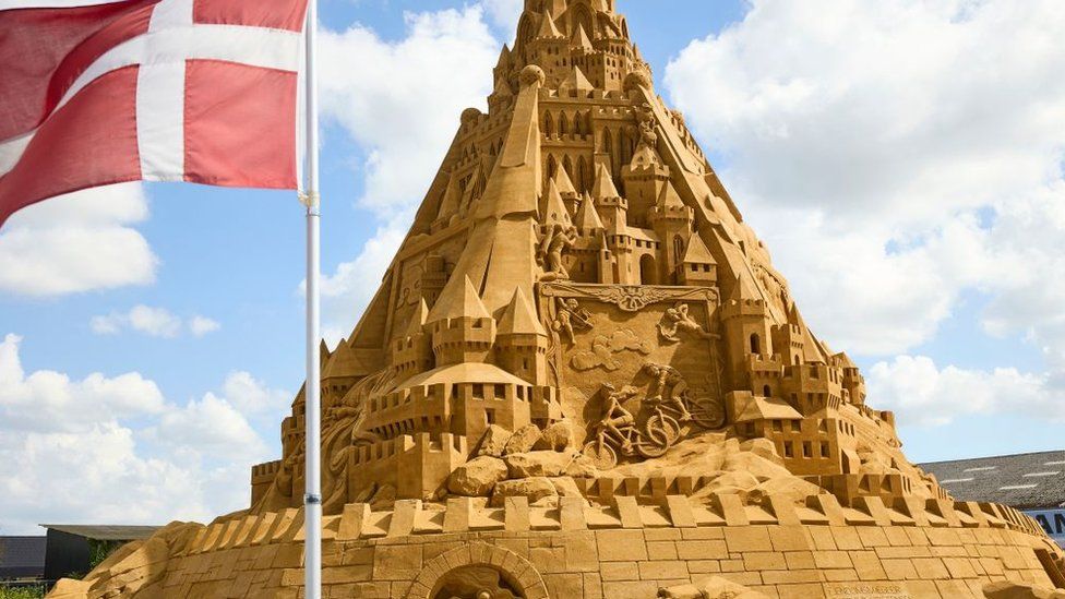 Tallest sandcastle in the world built in Denmark - BBC Newsround