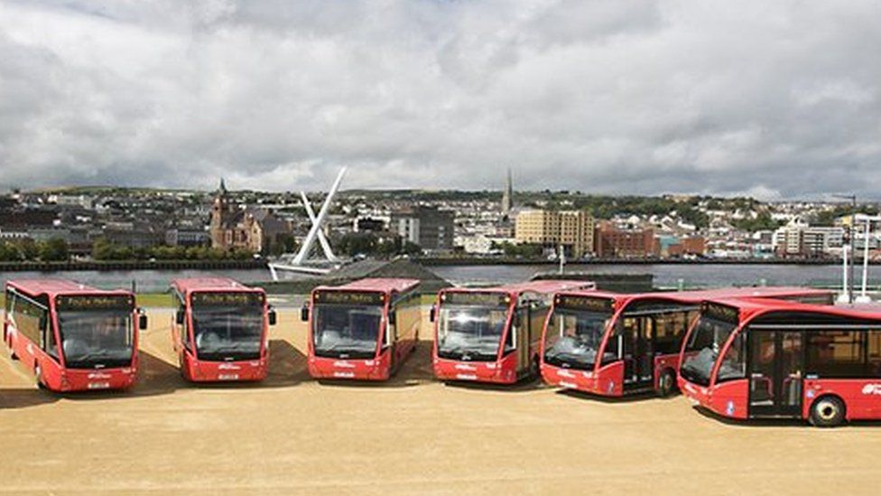 Translink launches new Foyle Metro bus service in Derry - BBC News